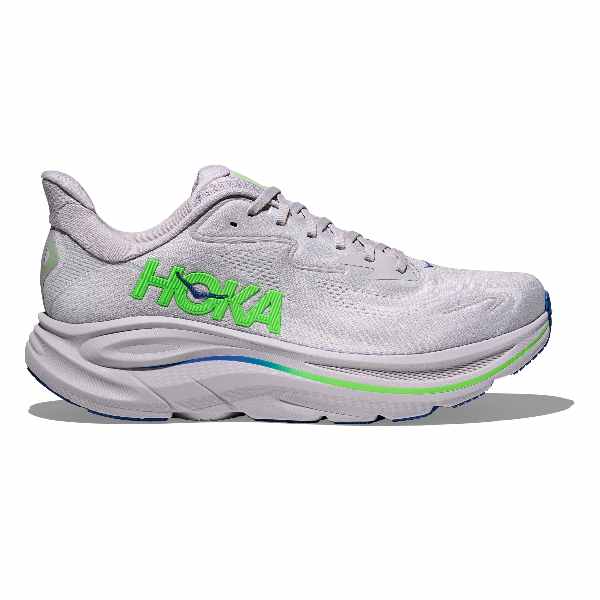 Hoka Clifton 10 Ash Grey Neon Green - SportSA
