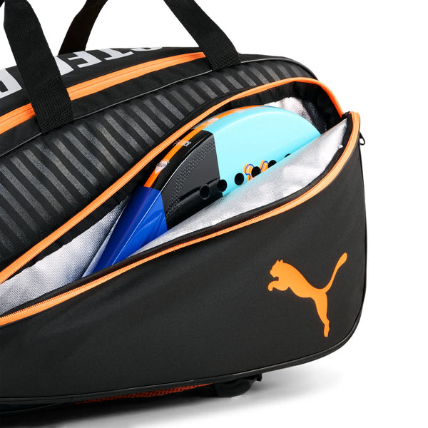 Puma NOVA ELITE Padel Bag Black/White-Heat Fire - SportSA