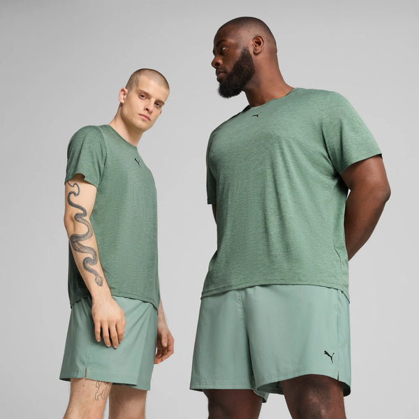 Puma Essentials Heather Cat Tee Green Moon Heather - SportSA